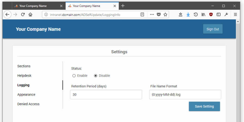 AD Self Update Active Directory Self Service